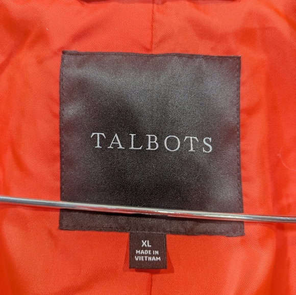 Talbots | Jackets & Coats | Talbots Quilted Barn Jacket In Neon Orange ...